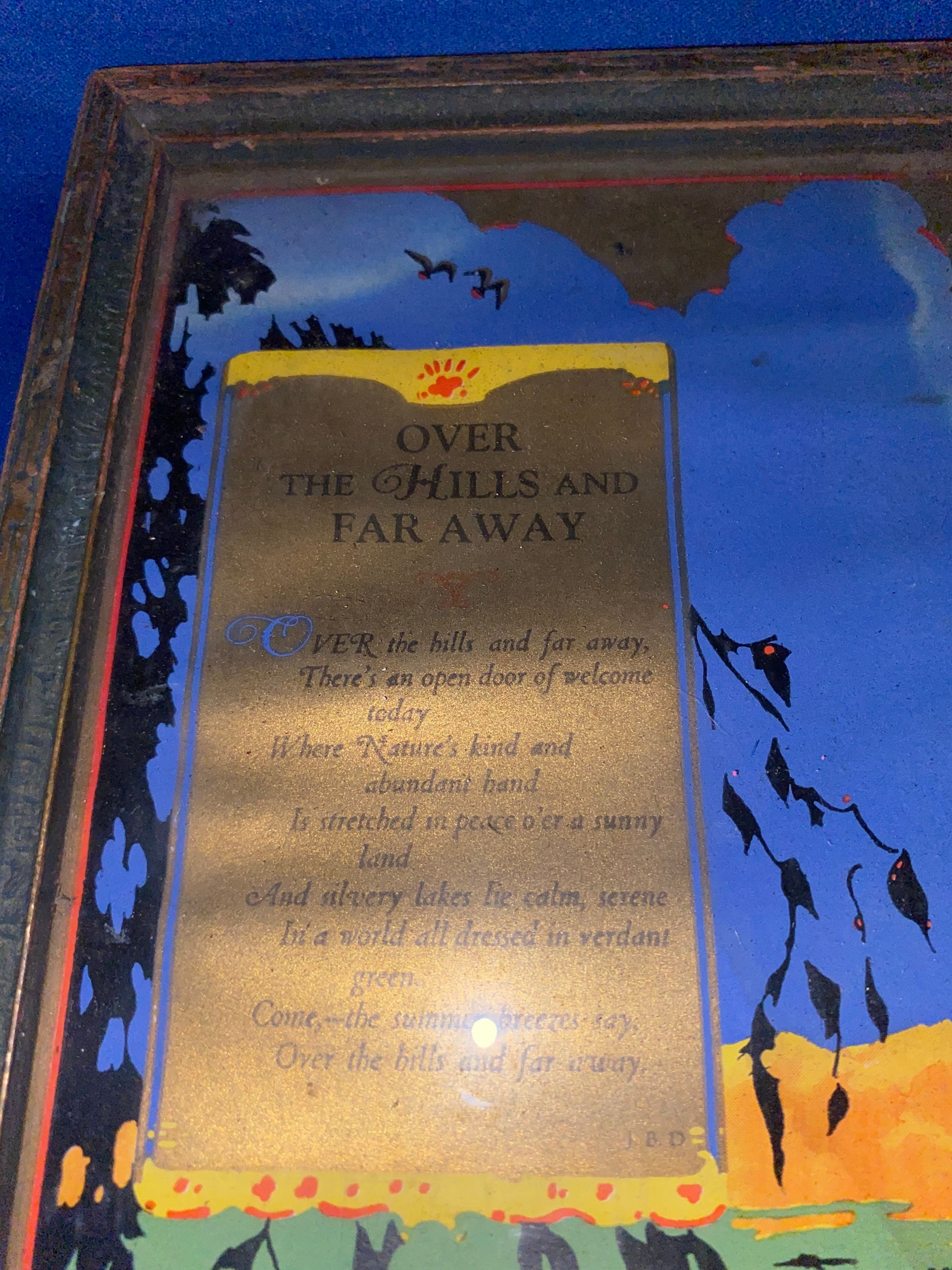 Very Old Driving Poem and Art Framed - Etsy