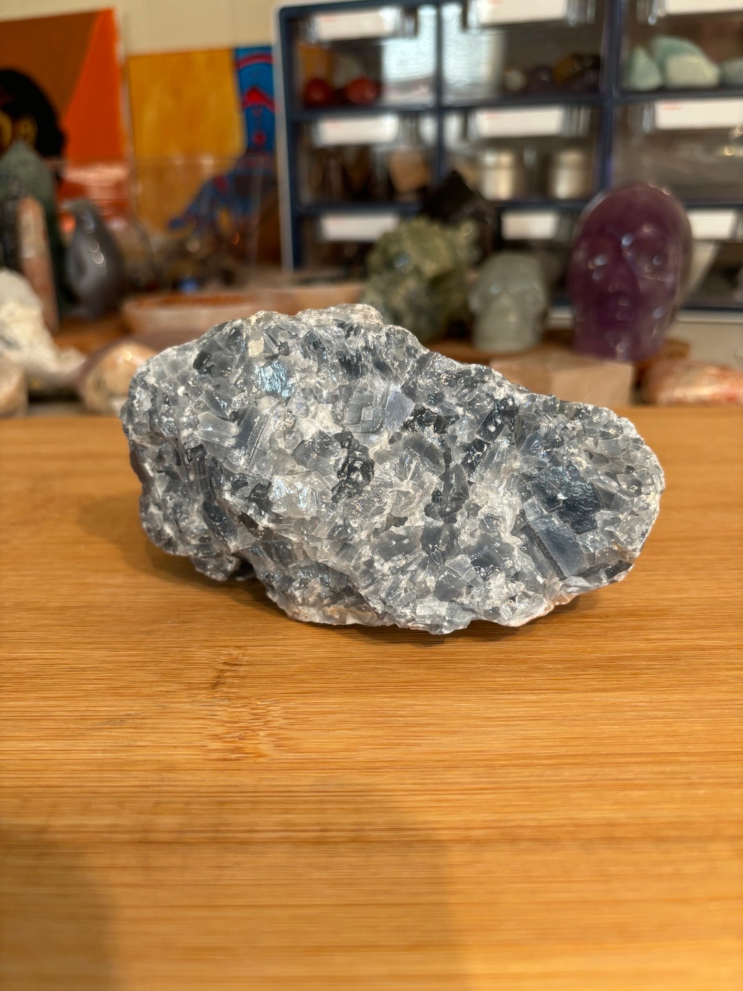 Blue Calcite Carving Raw - Etsy