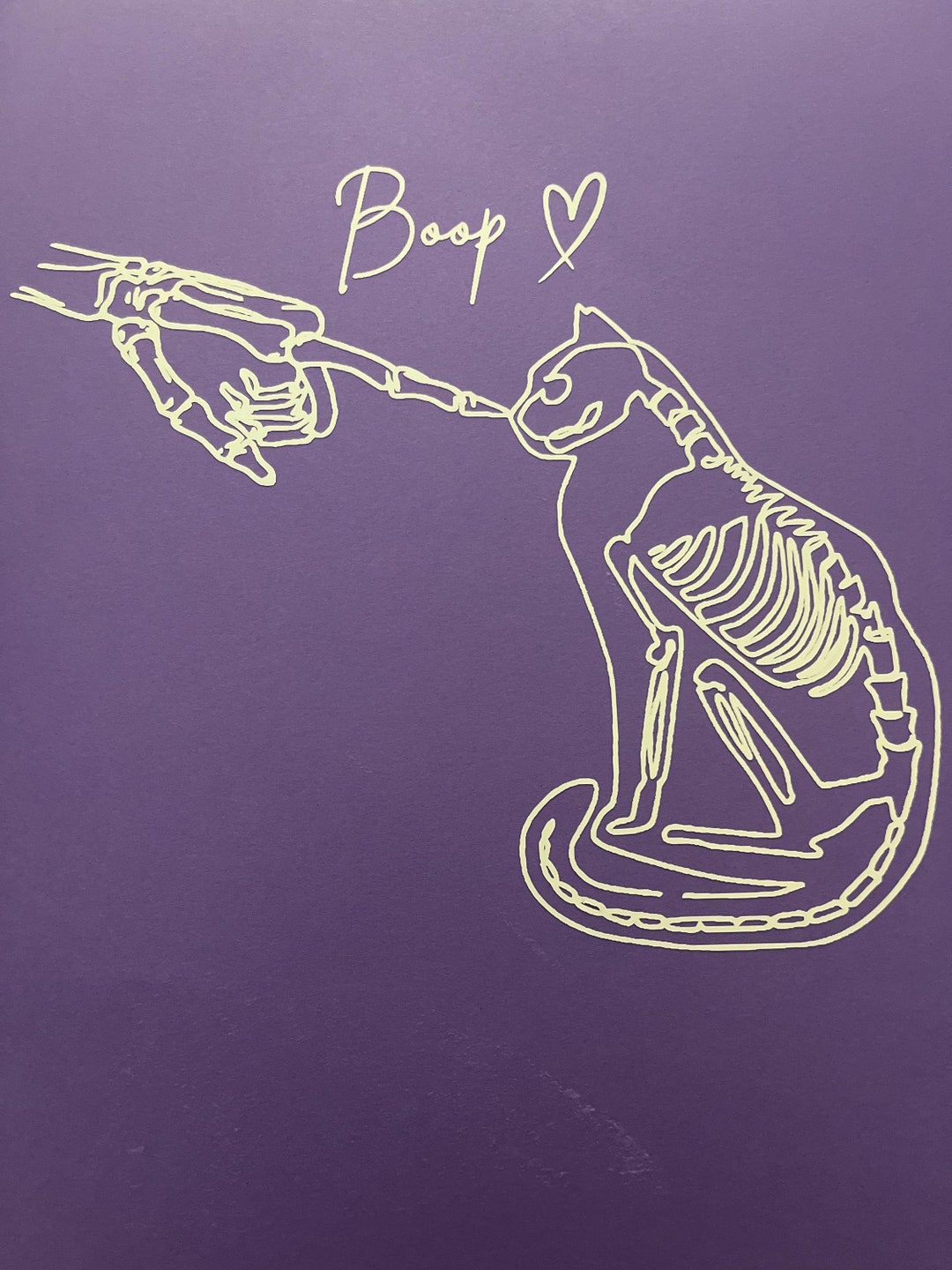 Boop Iron-on Decal, Boop Decal, Cat Decal, Feline Iron on Decal, Puff ...