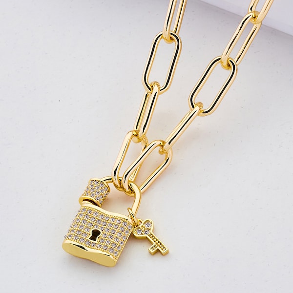 Diamond Lock Charm - Etsy