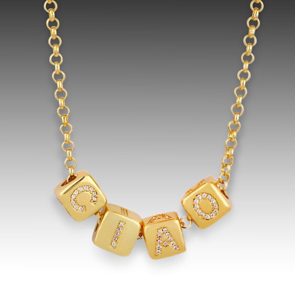 Cube Necklace - Etsy