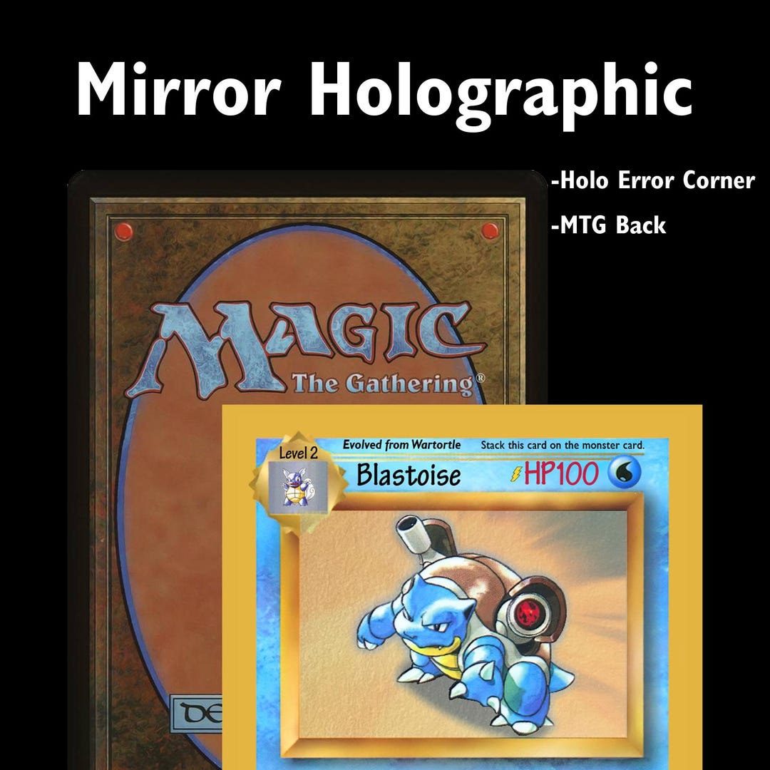 HOLO Proxy Prototype Test Blastoise Card - Etsy