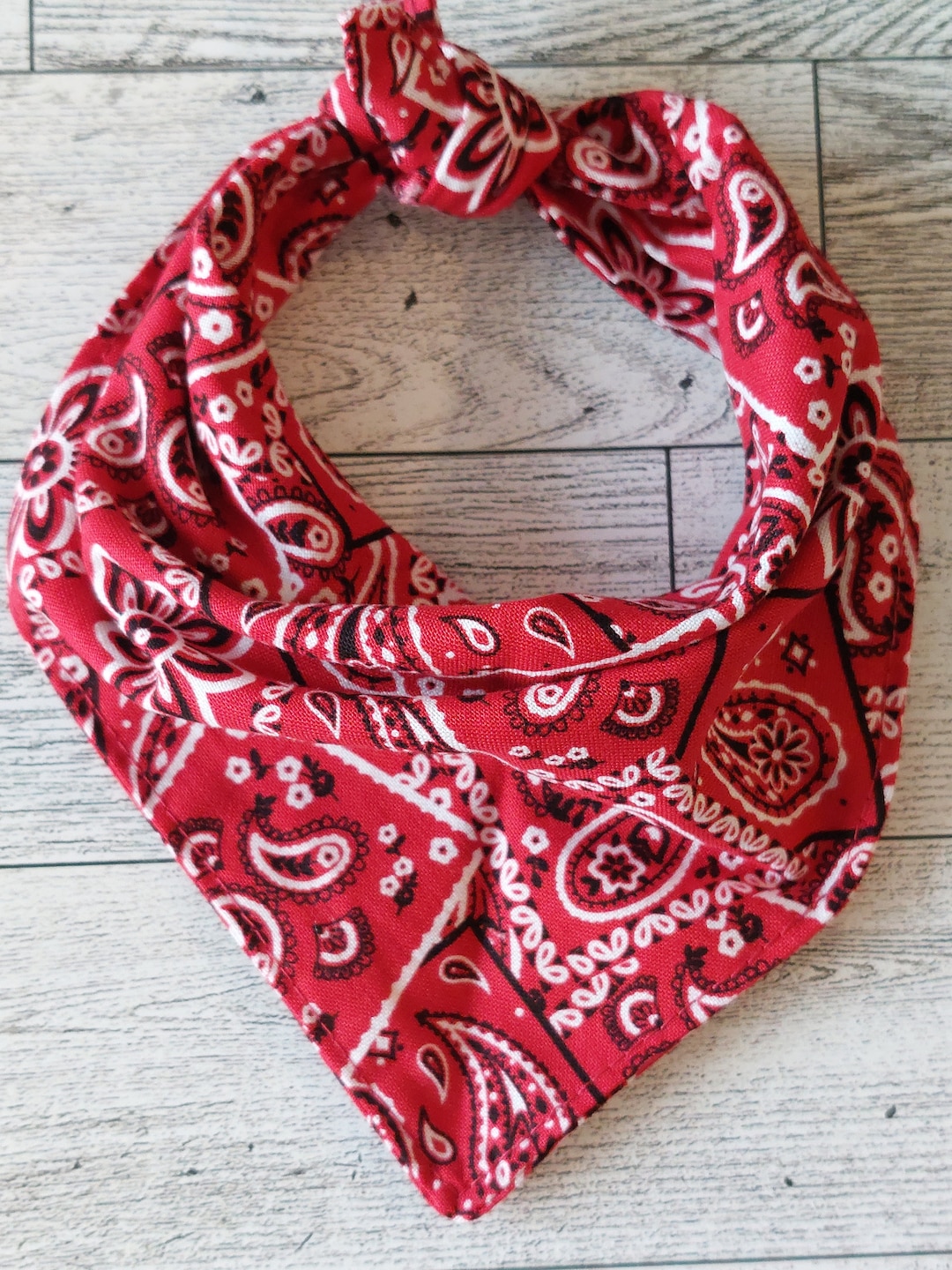 Red Rodeo Bandana ~ Paisley Bandana ~ Tie on Bandana ~ Rodeo Bandana ...