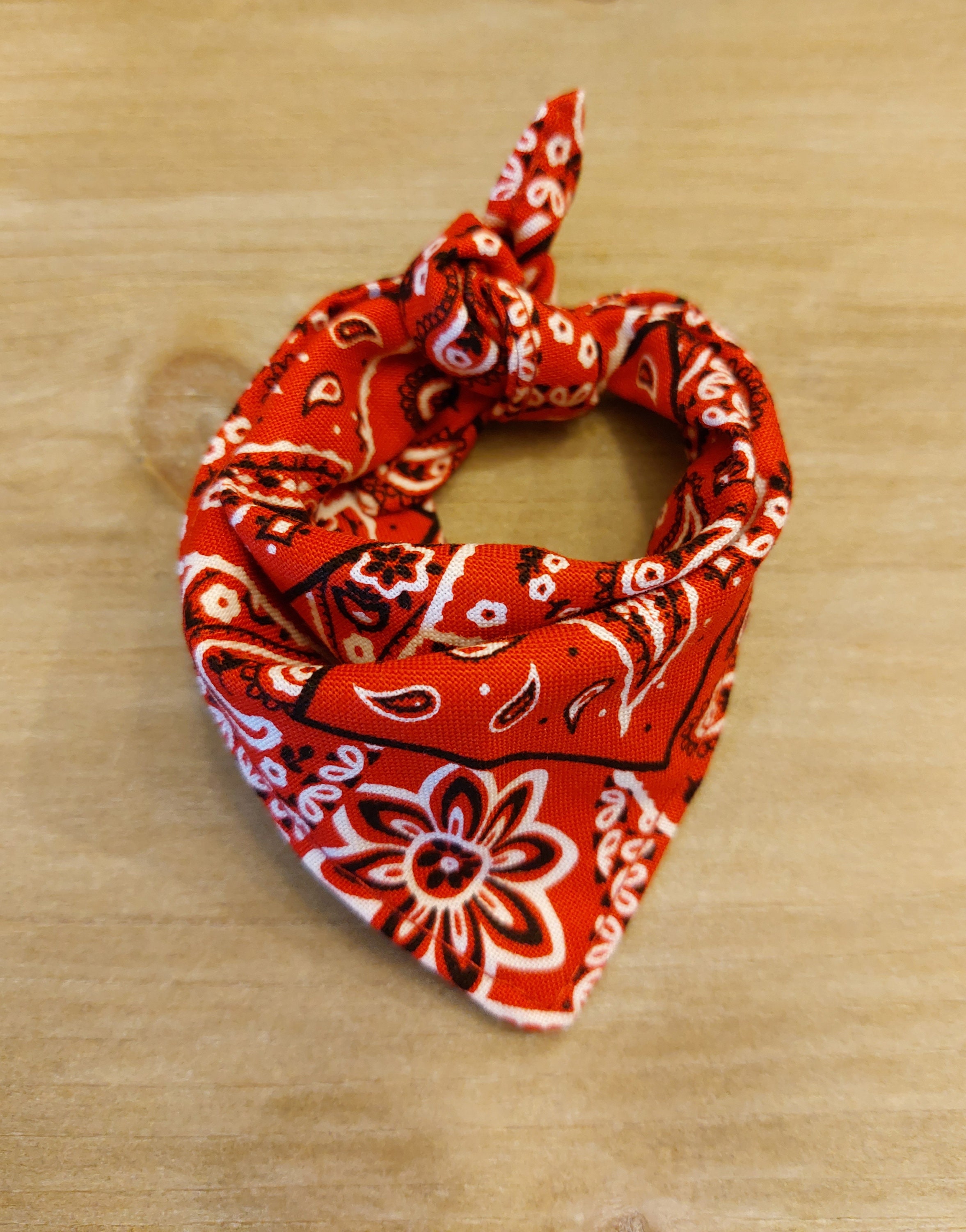 Red Rodeo Bandana ~ Paisley Bandana ~ Tie on Bandana ~ Rodeo Bandana ...