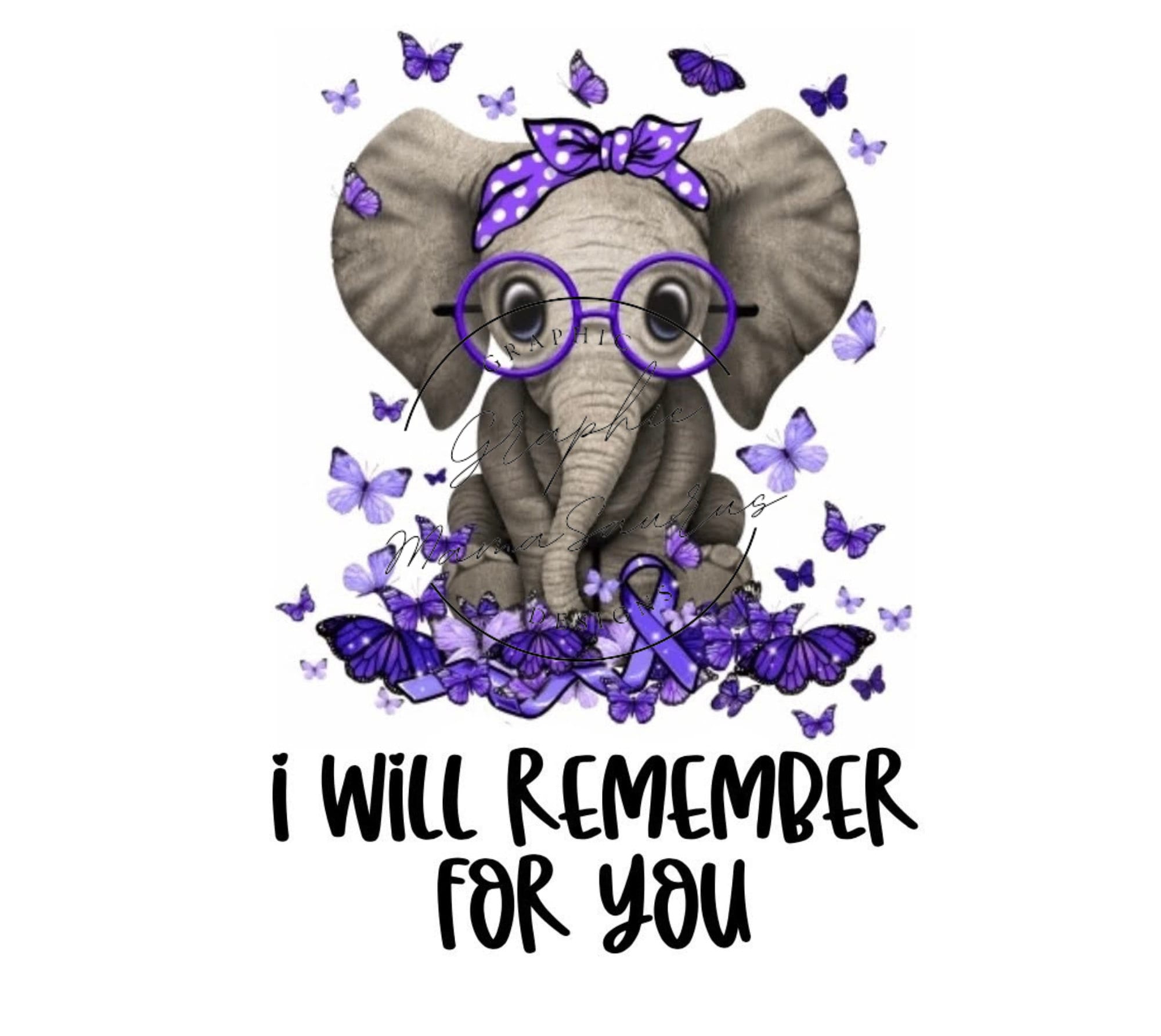 Alzheimer’s Awareness - I Will Remember for You - Sublimation - Etsy