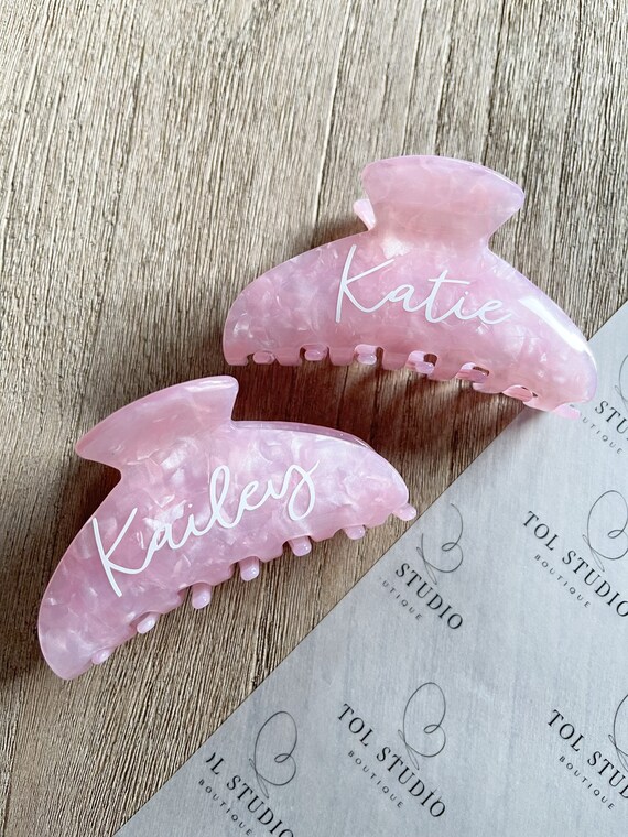 Personalized Claw Clip Custom Claw Clip Bridesmaid Gift - Etsy