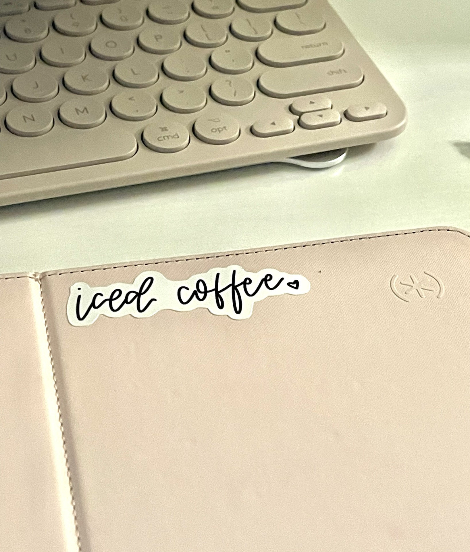 Iced Coffee Sticker, Waterproof Sticker for Water Bottles, Laptops ...