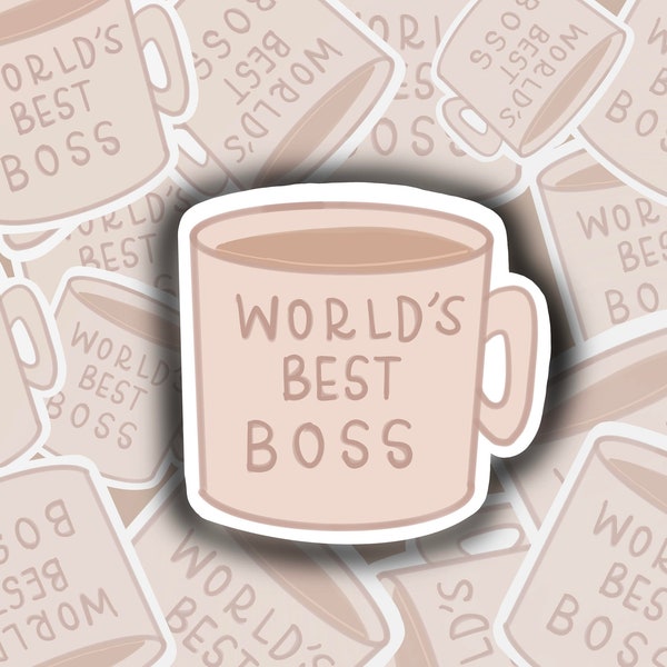 Worlds Best Boss Water Bottle - Etsy