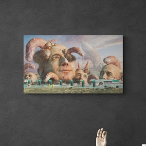 Toxic Masculinity NFT Modern Art - Stretched Canvas Artwork Print for ...