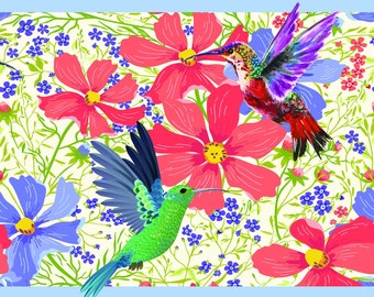 Hummingbird Wallpaper Border - Etsy UK
