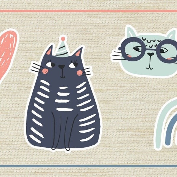 Cat Wallpaper Border - Etsy
