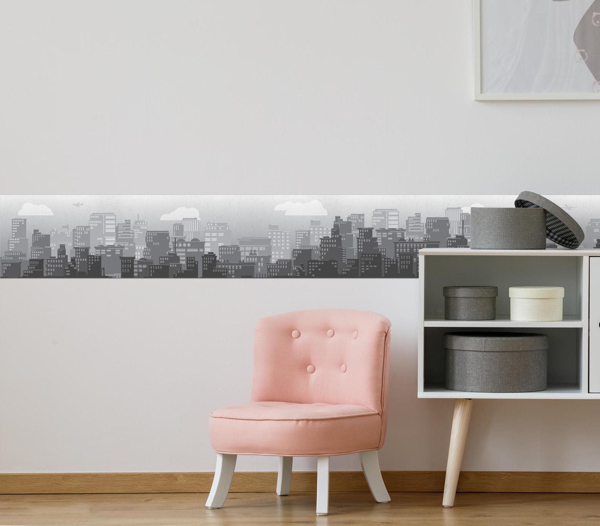 City Skyline Wallpaper Border