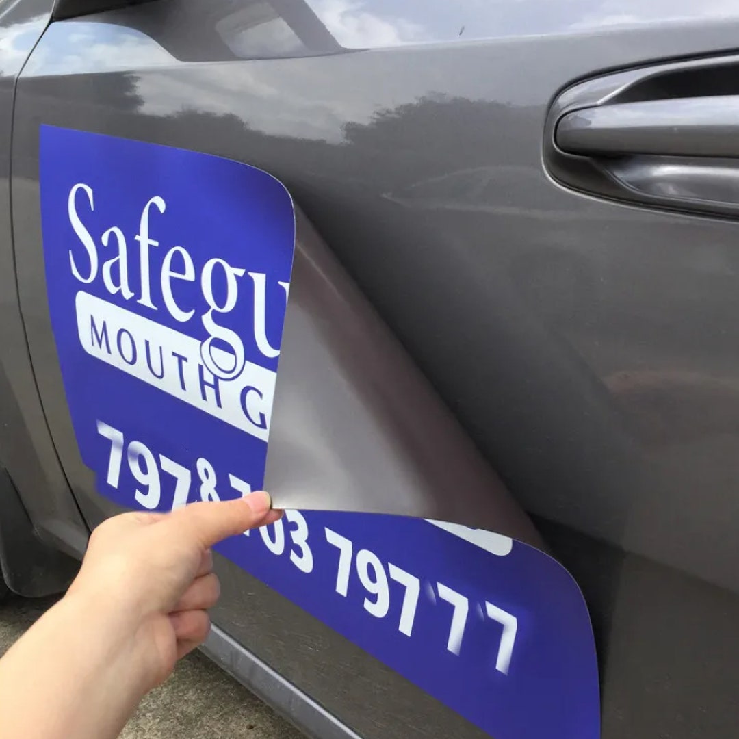 Custom Car Magnetic Vinyl Logo for Business Personal Vehicle Door Size ...