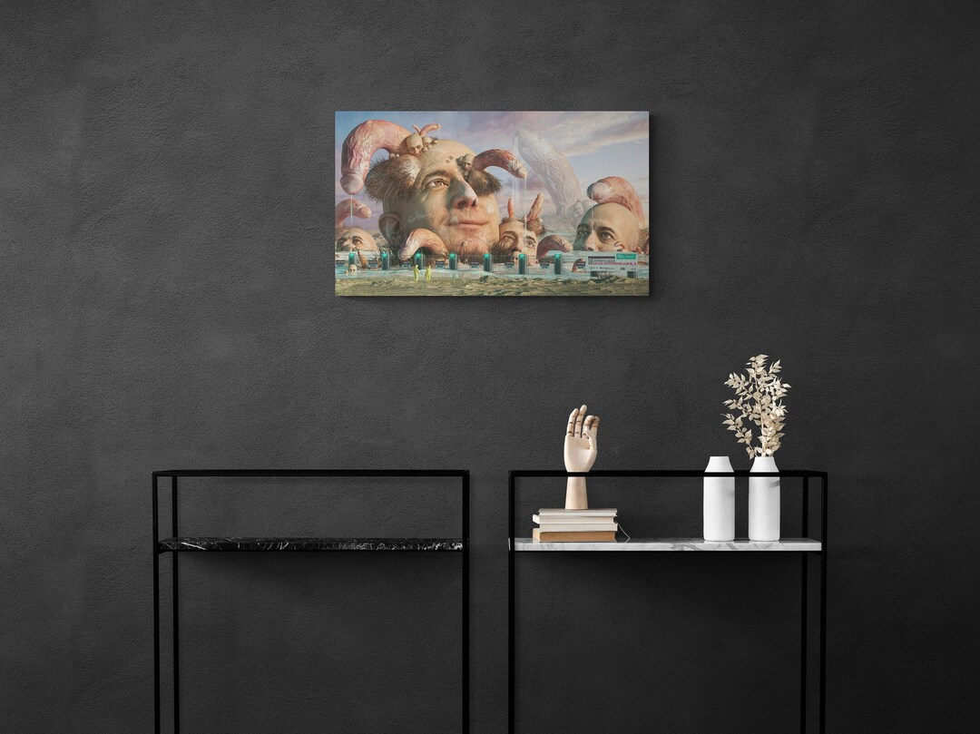 Toxic Masculinity NFT Modern Art - Stretched Canvas Artwork Print for ...