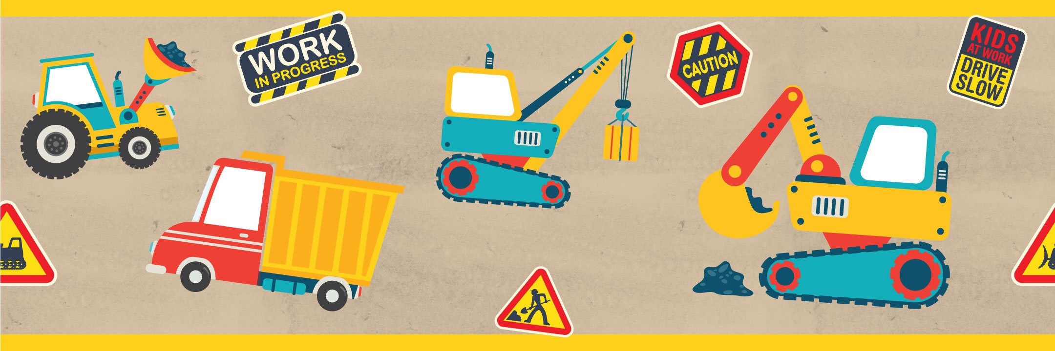 Construction Borders For Kids