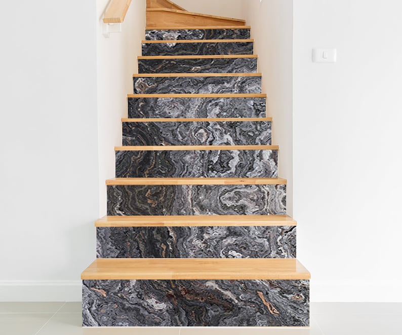 Marble Stair Riser Accents - Peel and Stick - Etsy