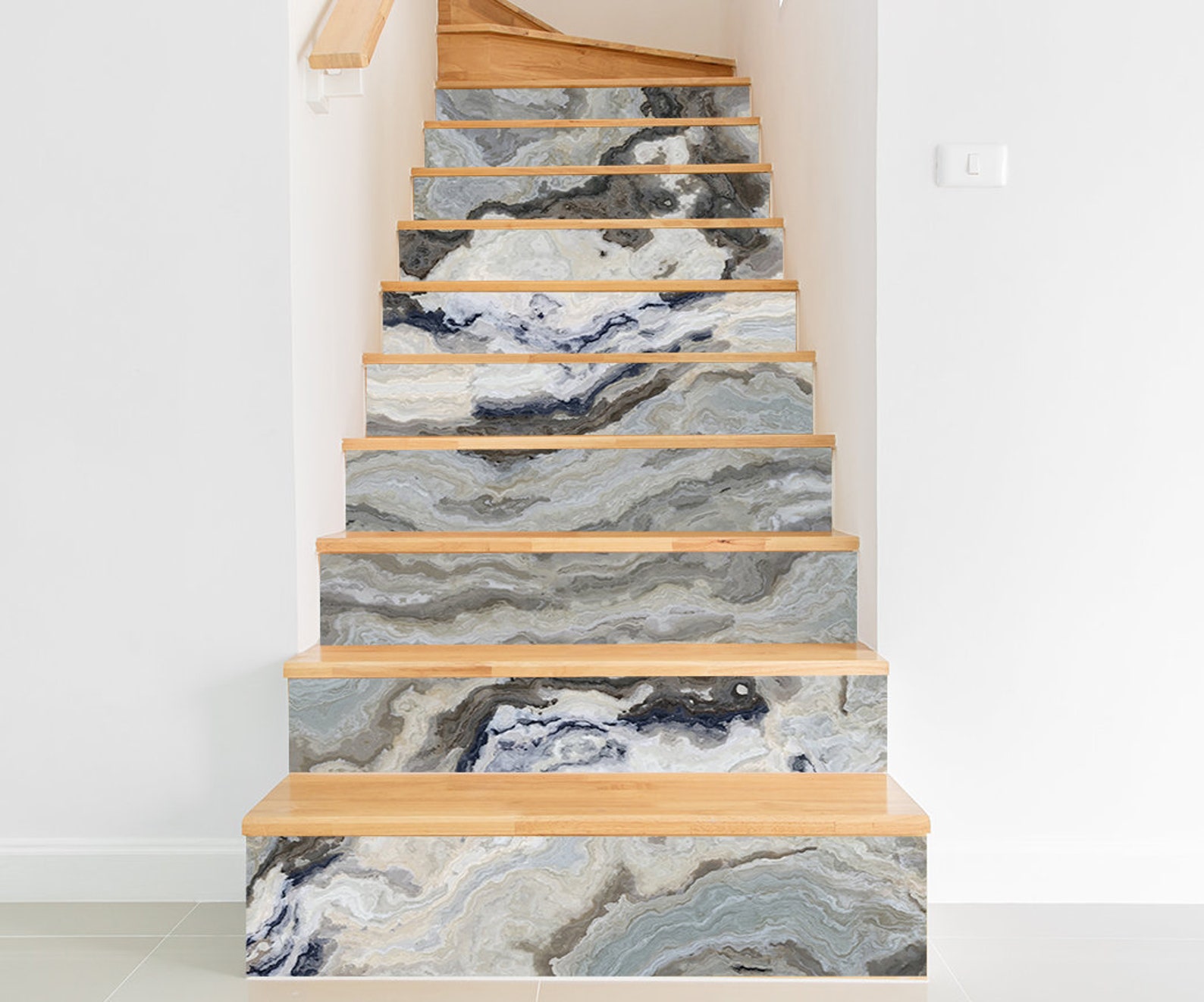 Marble Stair Riser Accents - Peel and Stick - Etsy