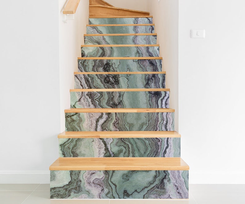 Marble Stair Riser Accents - Peel and Stick - Etsy