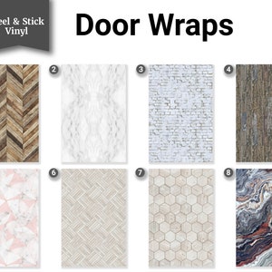 Door Wrap - Peel and Stick Vinyl Decals for Doors, Closets, Cabinets ...