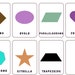 Learn Your Shapes in Spanish Flashcards - Etsy