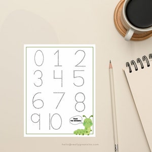 Trace the Numbers - Etsy