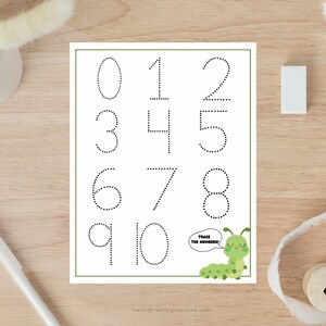 Trace the Numbers - Etsy