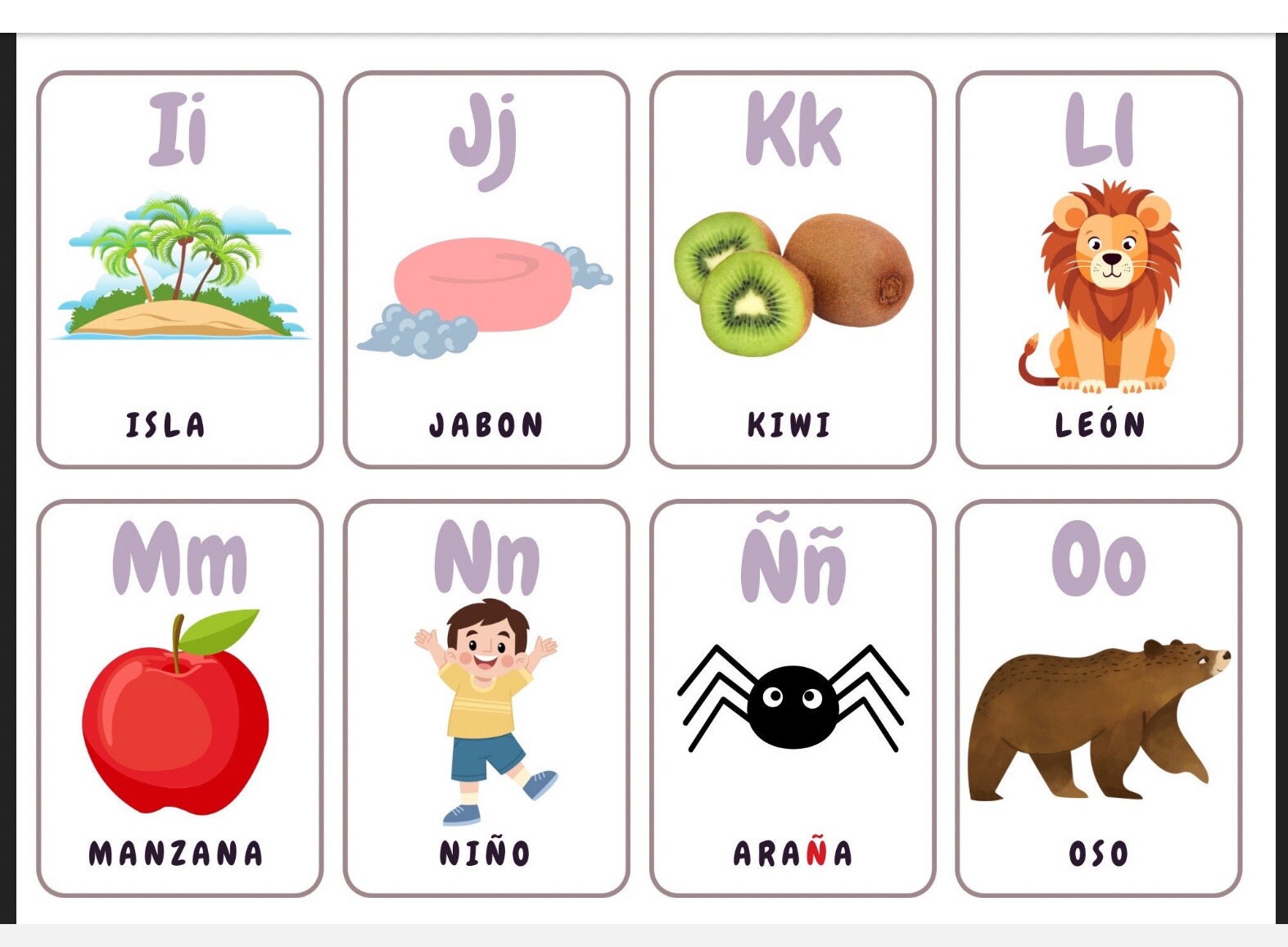 Spanish Alphabet / Abecedario En Español - Etsy