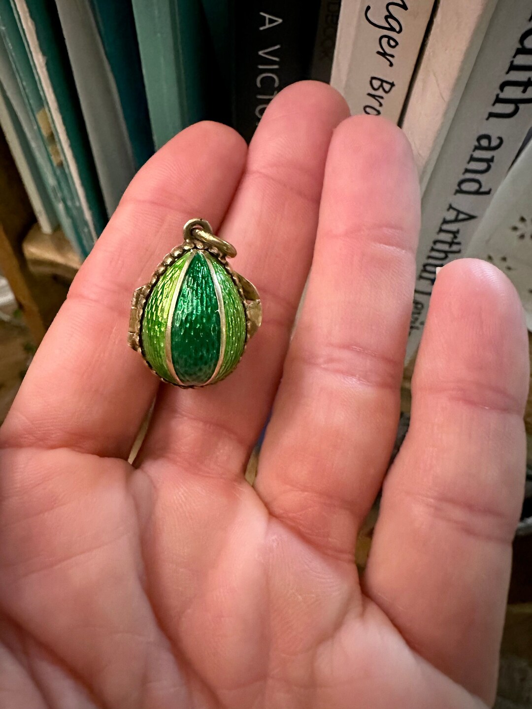 Russian Soviet Gilt Sterling Enamel Egg Locket Pendant - Etsy