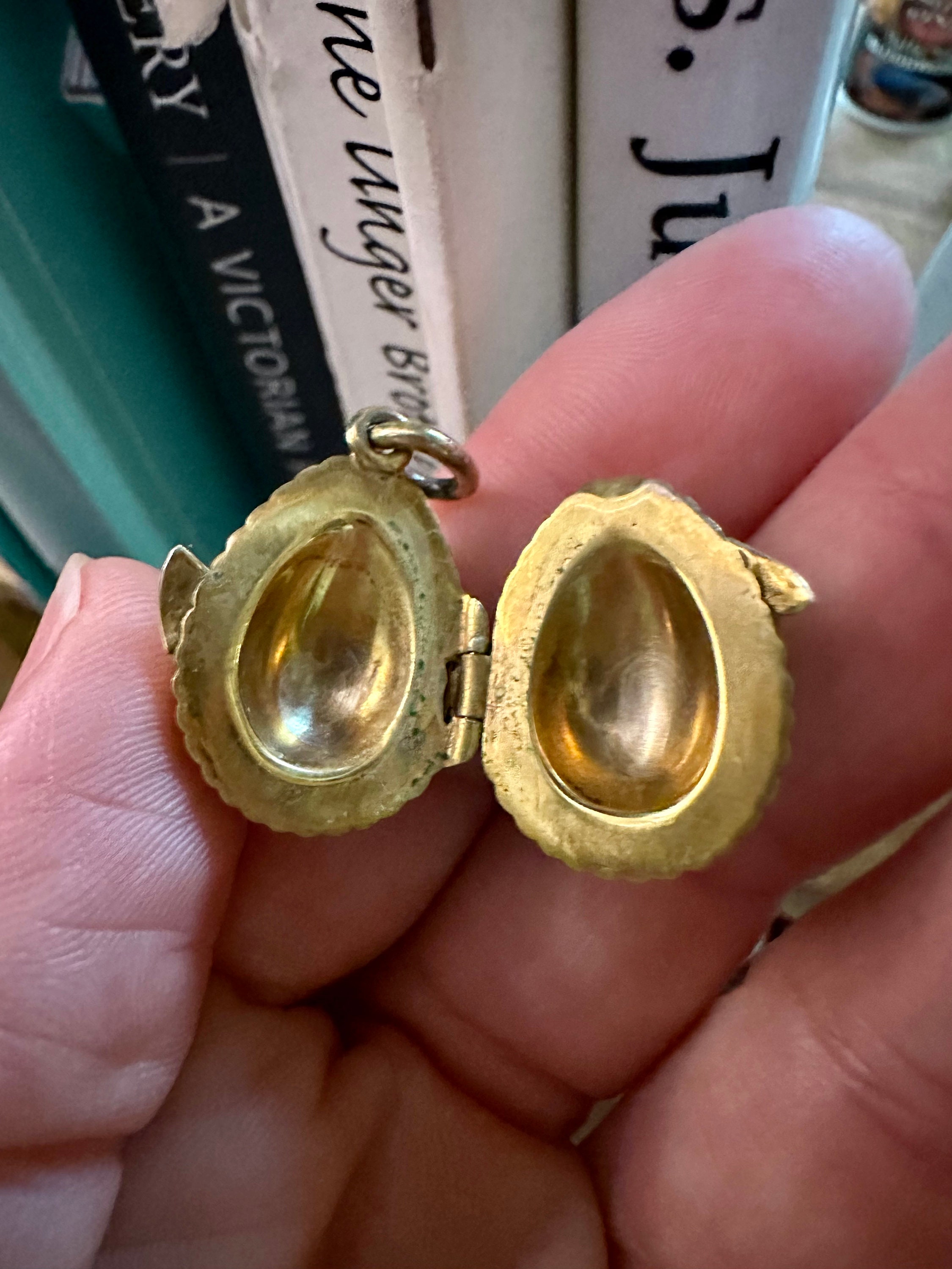 Russian Soviet Gilt Sterling Enamel Egg Locket Pendant - Etsy