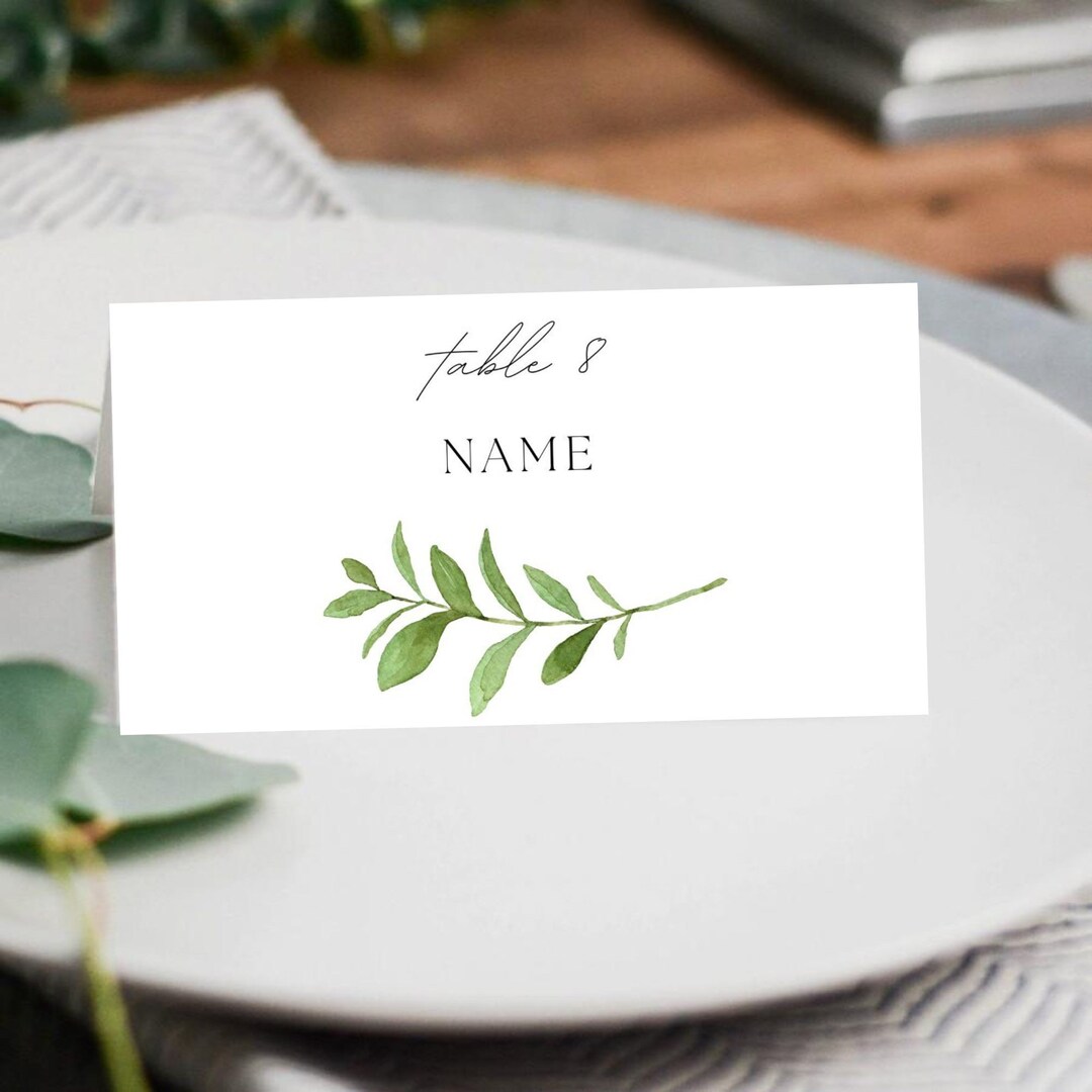 150 Printable & Foldable Place Cards Fully Customizable Any Occasion ...