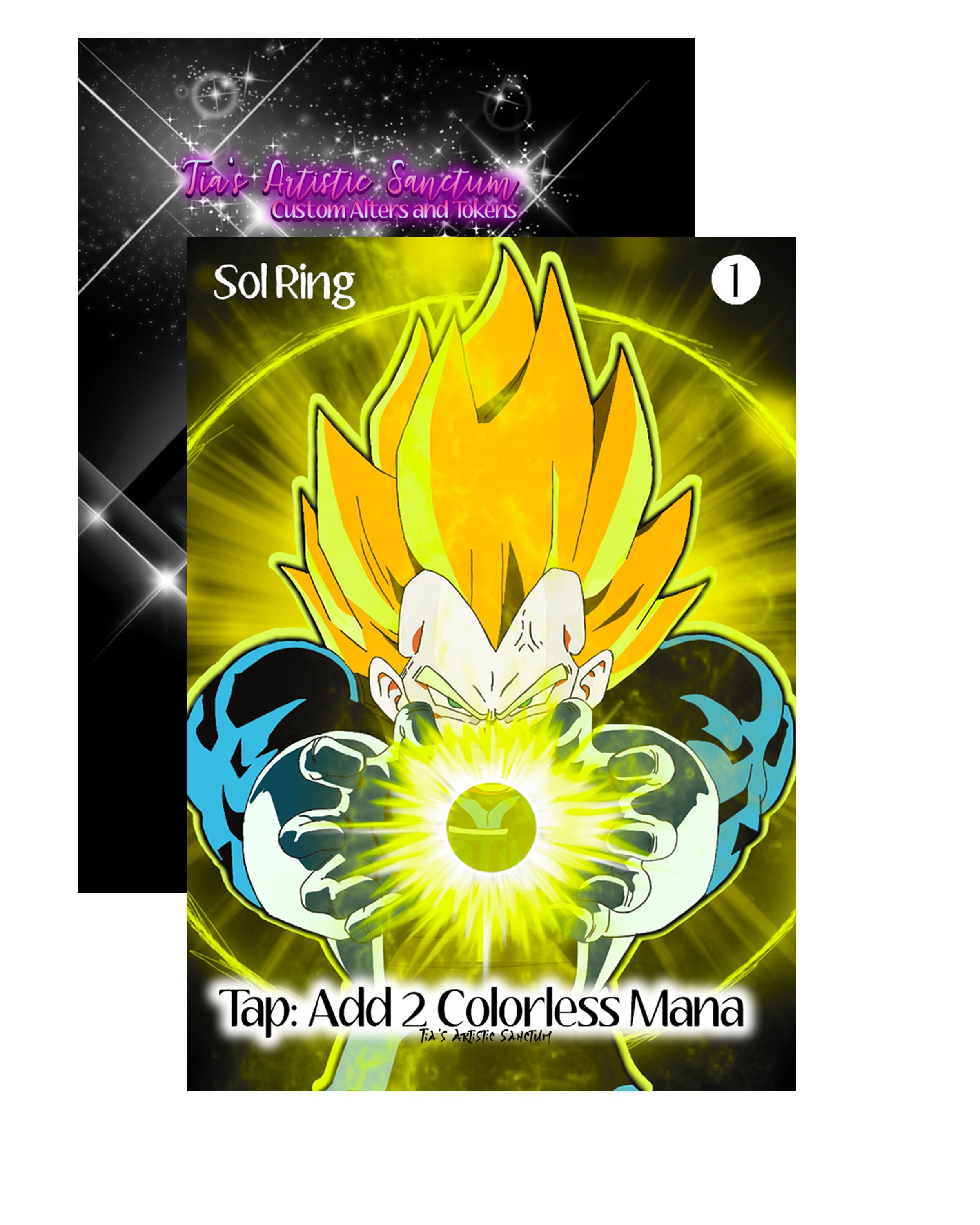 5 Sol Ring Alters Vegeta MTG - Etsy