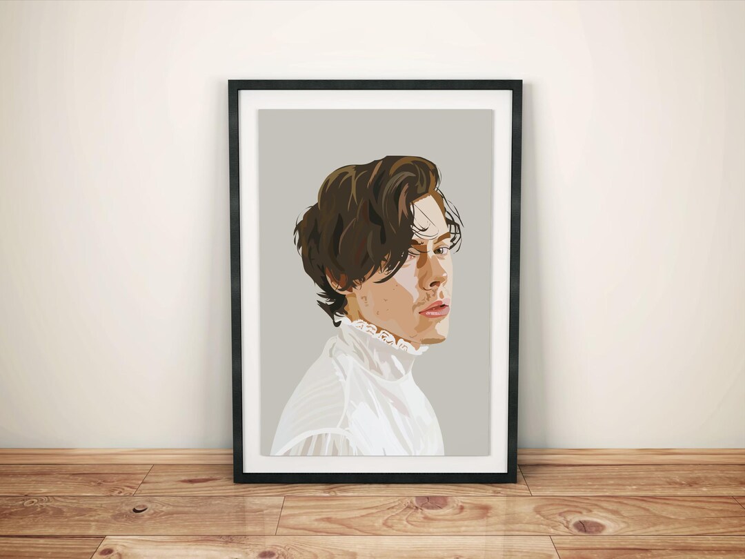 PRINTABLE Harry Styles Handmade Digital Drawing | Illustration | Poster ...