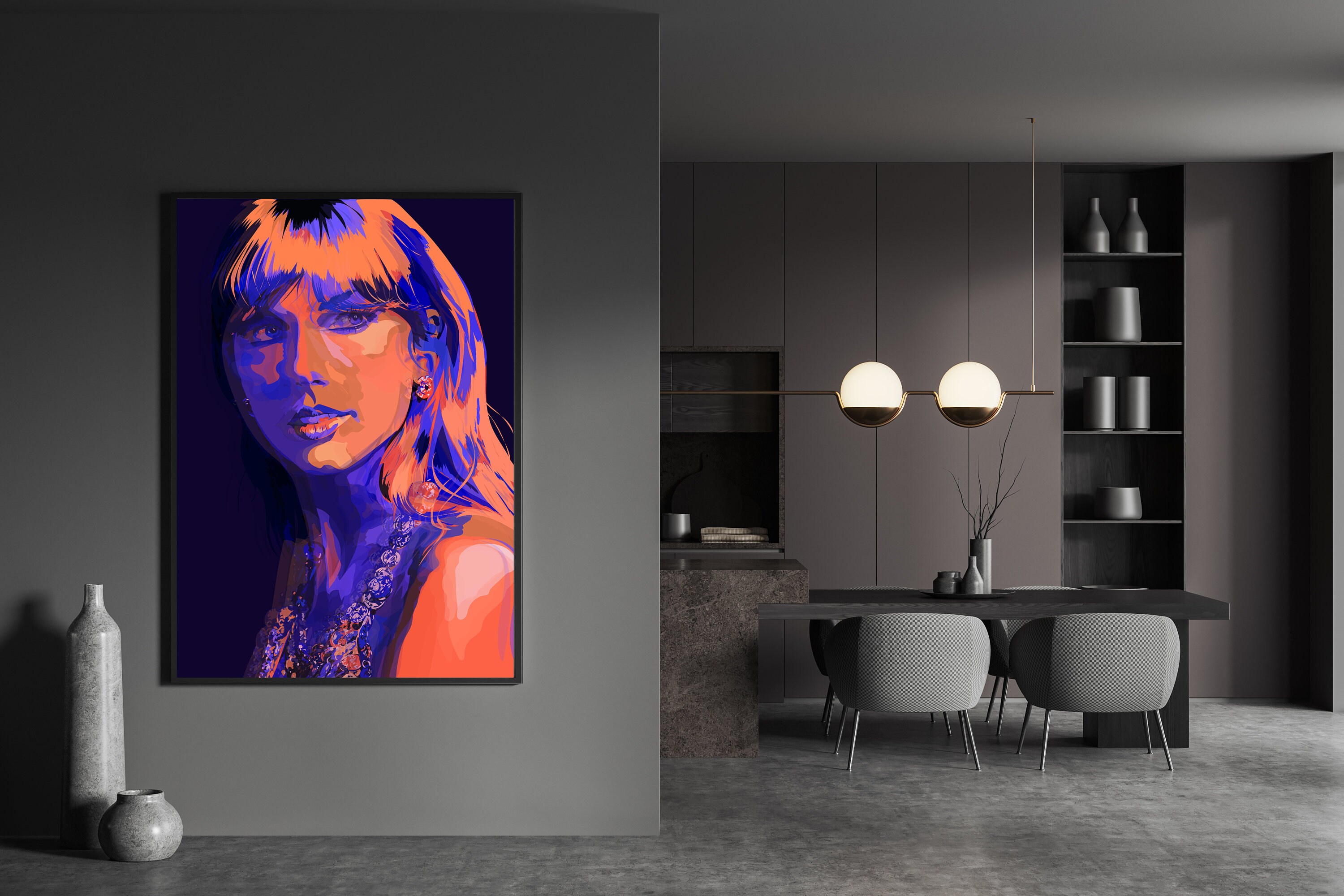 PRINTABLE Taylor Swift Colour Popping Handmade Digital Drawing - Etsy