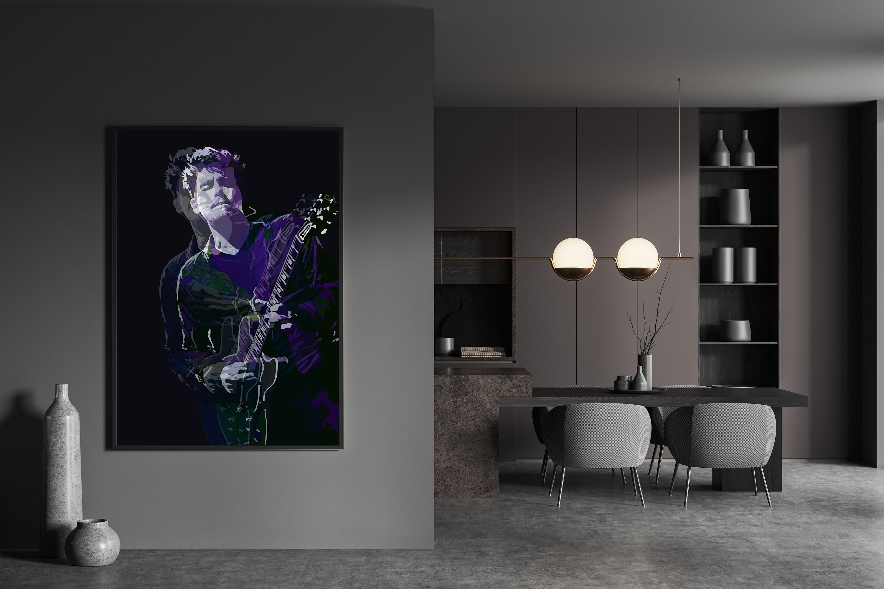 PRINTABLE John Mayer Trippy Purple Handmade Digital Drawing ...