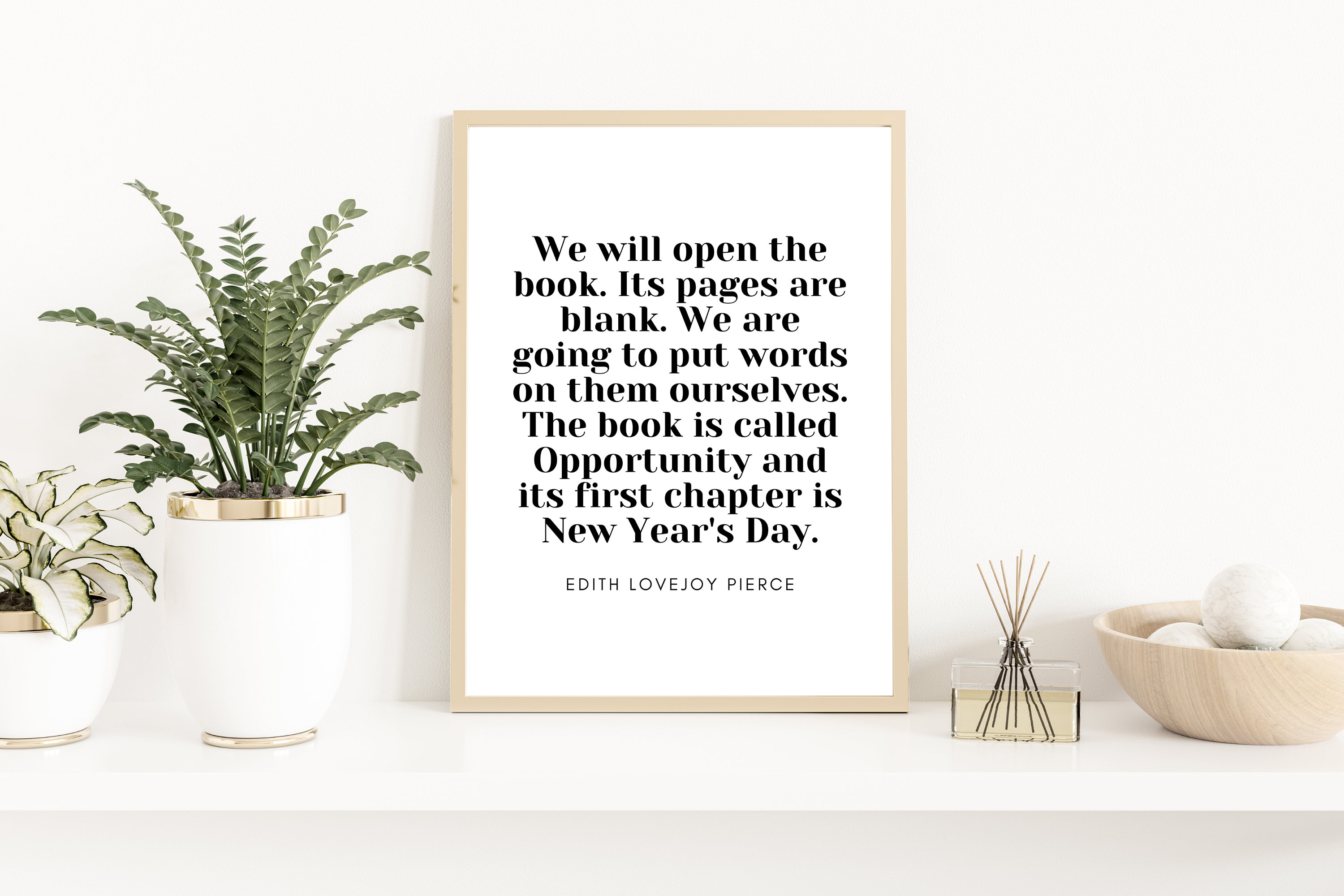 We Will Open the Book | Edith Lovejoy Pierce | New Year Print | Happy ...