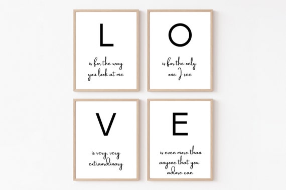 L is for the Way You Look at Me Love Print Love Printable - Etsy