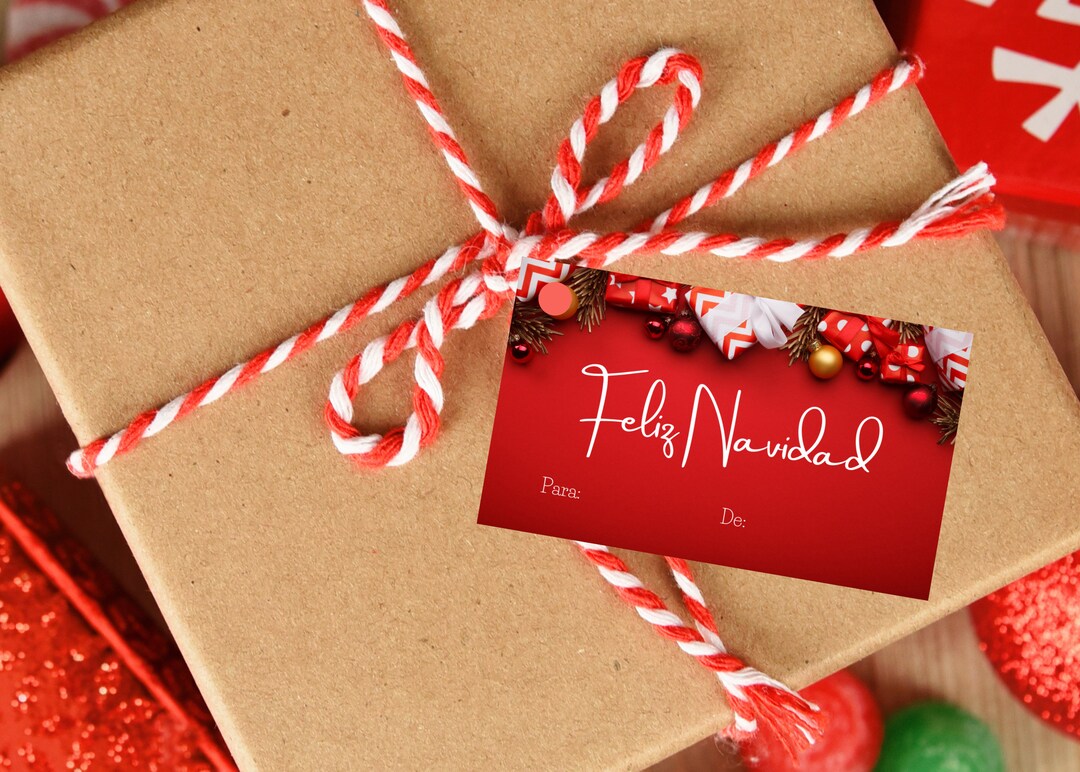 Feliz Navidad Tag | Printable Christmas Tag | Christmas Tag | Holiday ...
