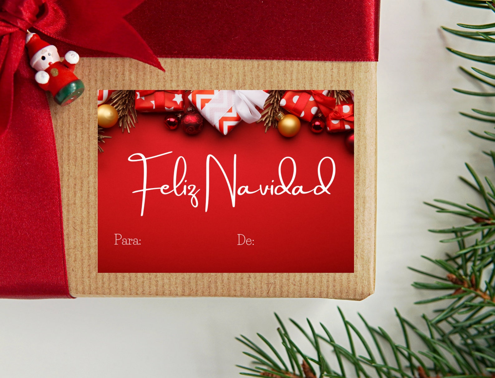 Feliz Navidad Tag | Printable Christmas Tag | Christmas Tag | Holiday ...