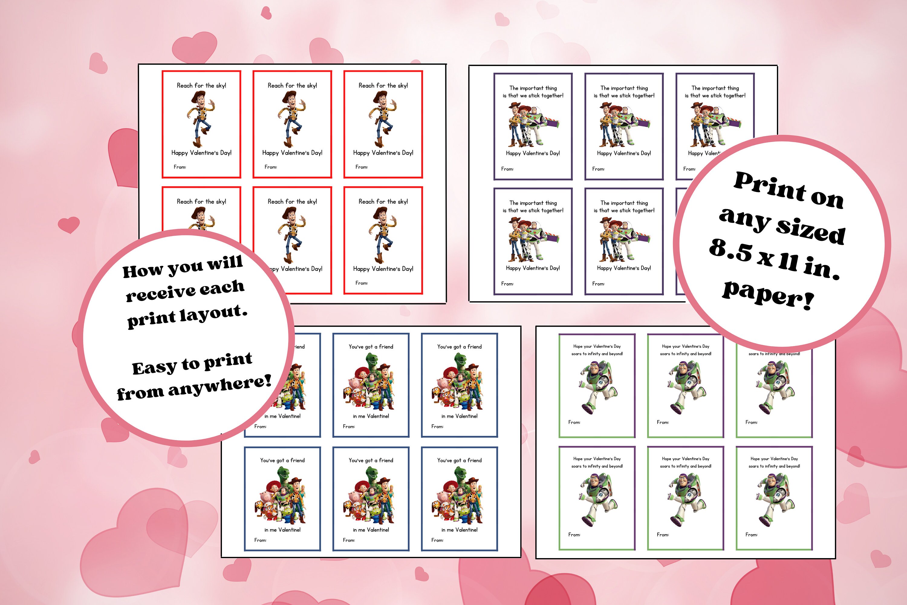 Toy Story Kids Valentine's Day Cards | Toy Story | Kids Cards ...