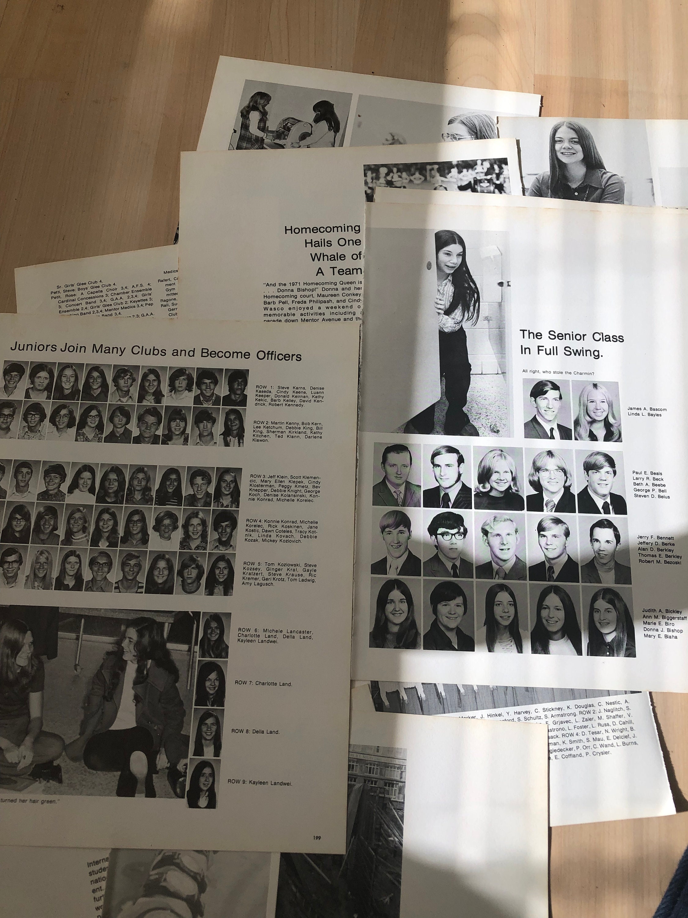 Yearbook Pages From the 1960s and 1970s 25 Vintage Yearbook - Etsy