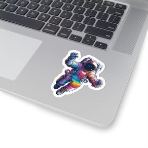 Colorful Astronaut Sticker: Space Explorer Vinyl Decal - Etsy