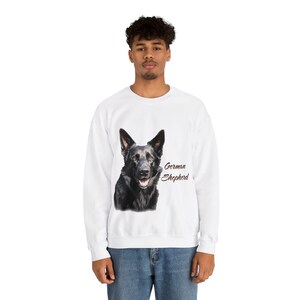 Elegant Black German Shepherd Sweatshirt - Majestic Dog Breed Design ...