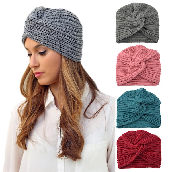 Knit Turban Hat - Etsy