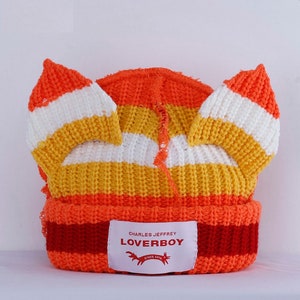 Loverboy Fox Design Multi-colored Cat Pig Ear Warm Knitted Hat - Etsy