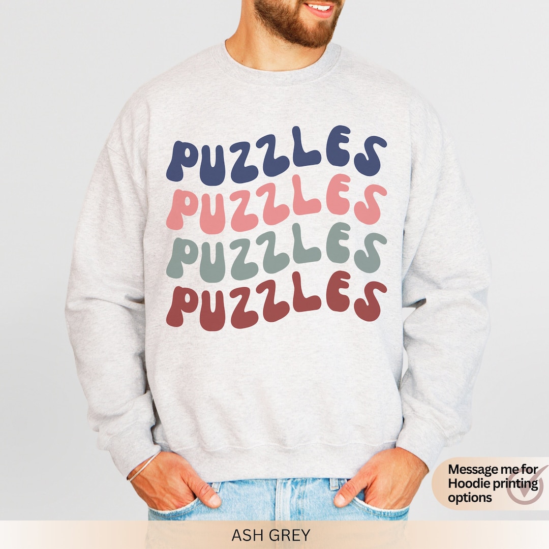 Puzzle Sweatshirt, Puzzle Gifts, Gift for Puzzle Lover, Jigsaw Puzzle ...
