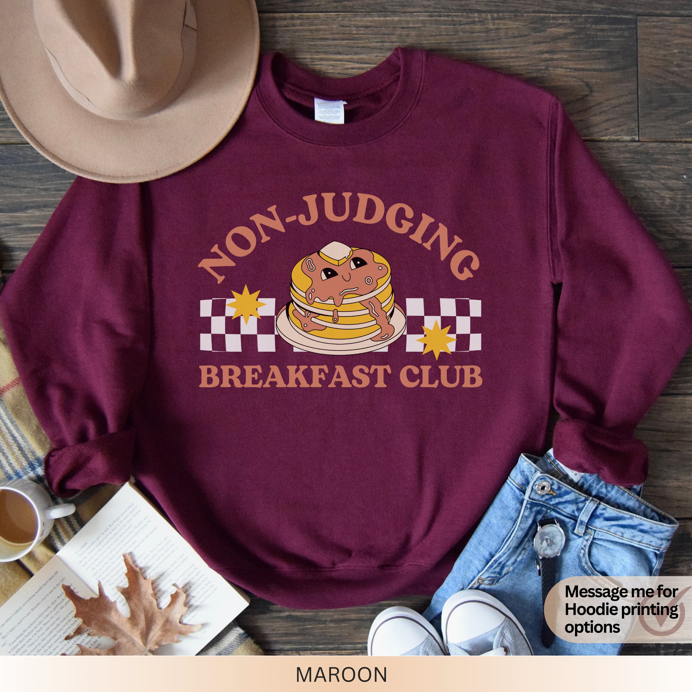 Breakfast Club Sweatshirt, Breakfast Sweatshirt, Breakfast Lover Gift ...