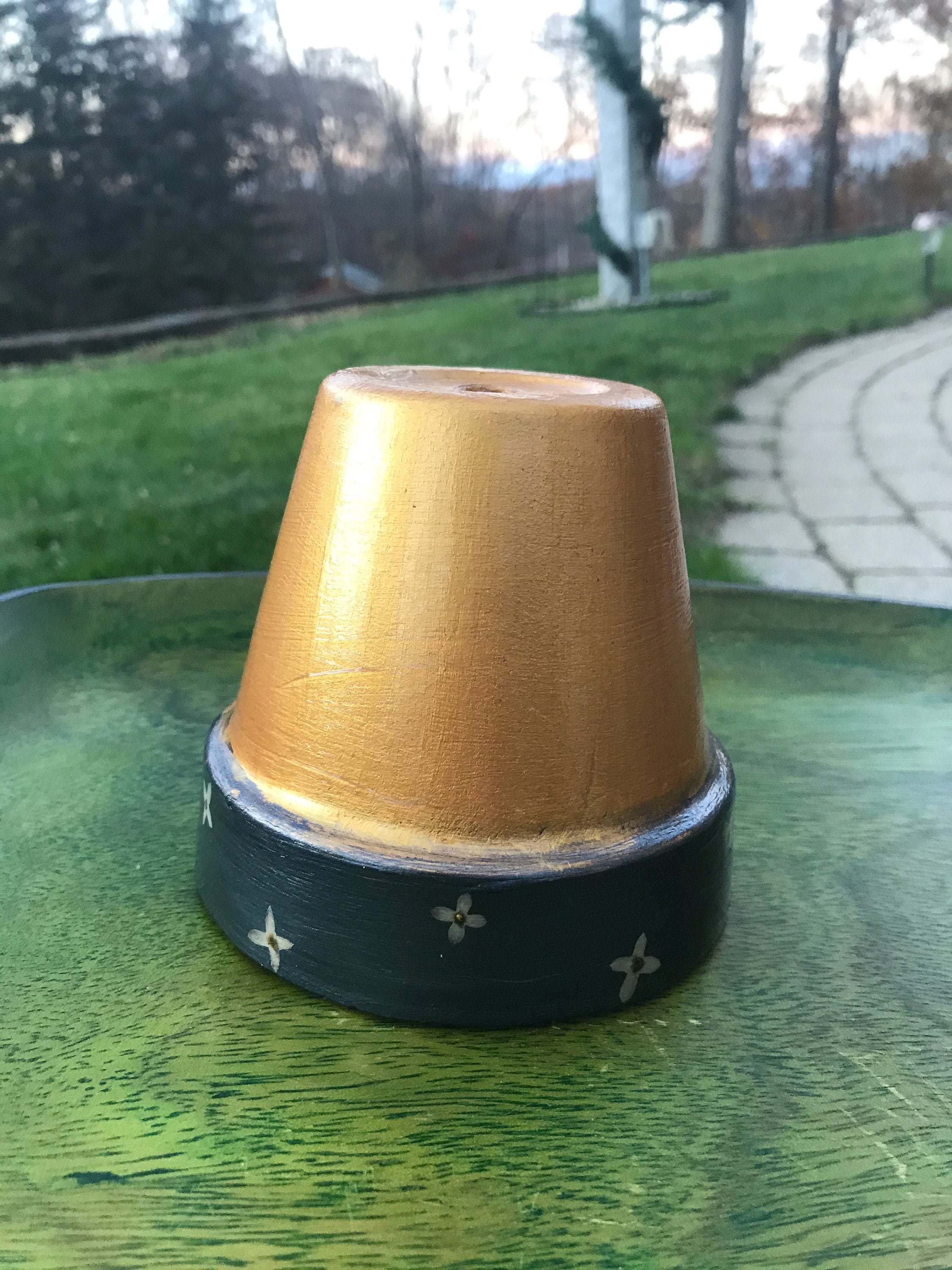 Pressed Flower Terracotta Pot - Etsy