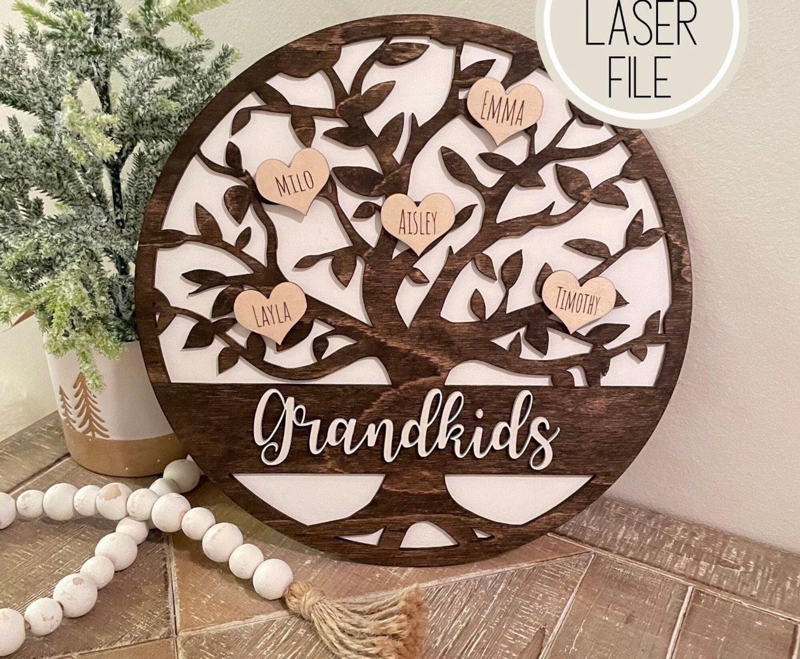 Mother’s Day Family Tree, Personalized Family Sign, Customizable Family ...