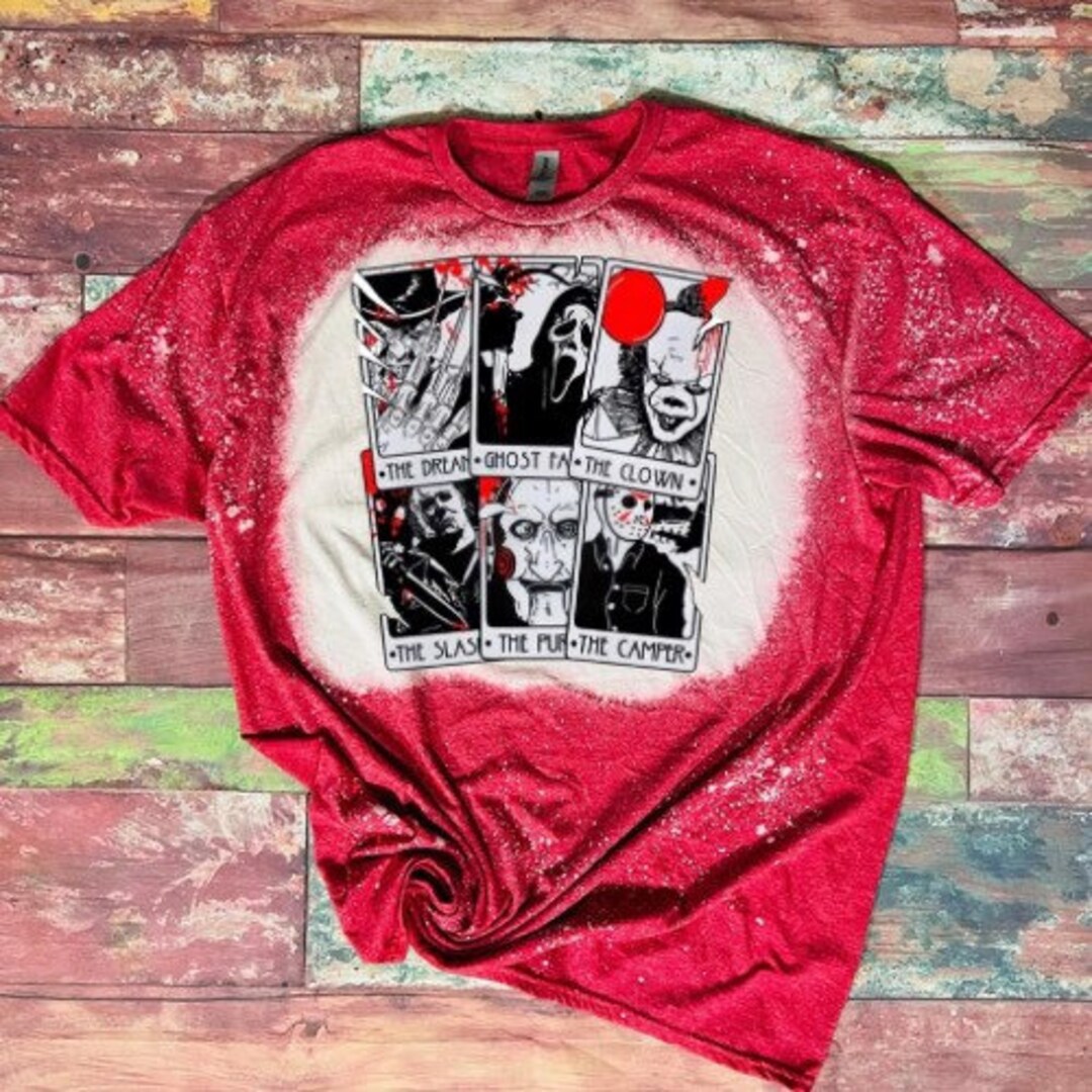 Horror Movie Bleach Tshirt Scary Movie Halloween Womens - Etsy