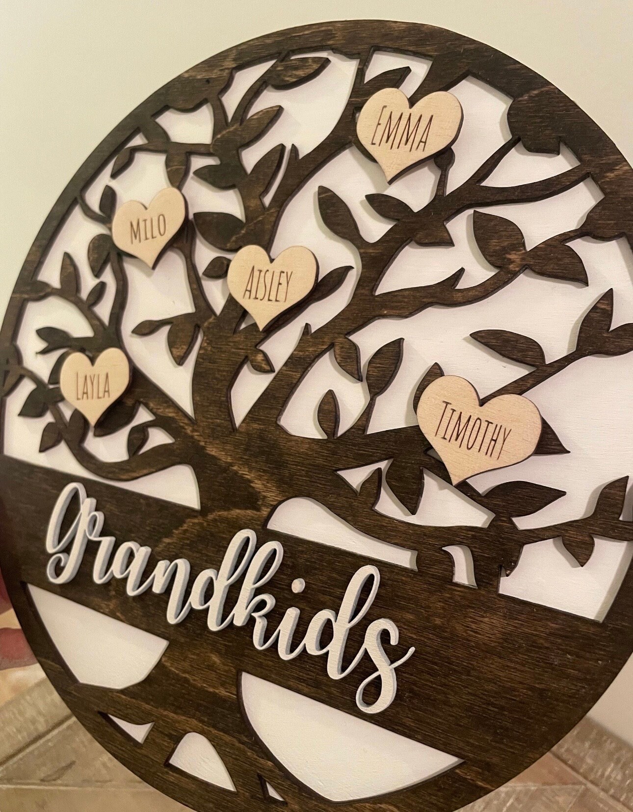 Mother’s Day Family Tree, Personalized Family Sign, Customizable Family ...